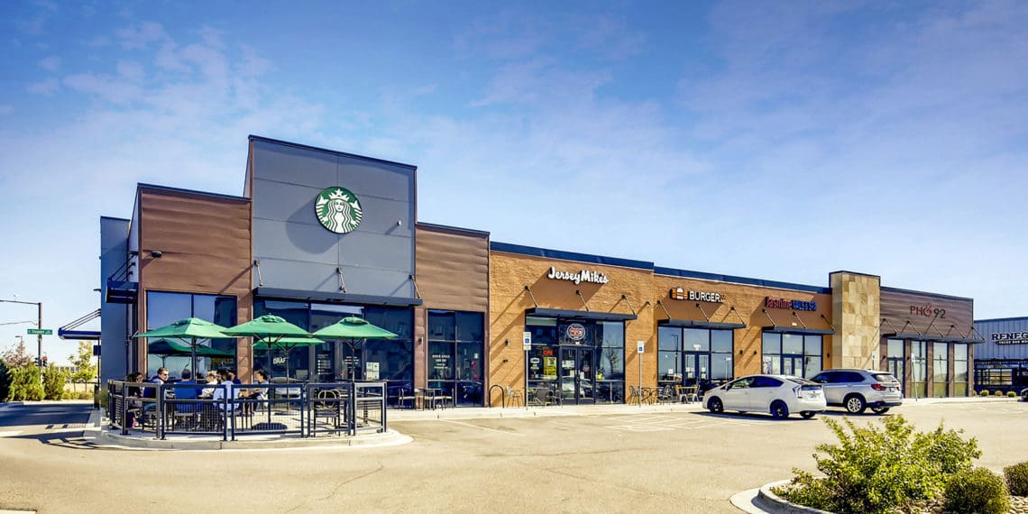 Starbucks-Anchored Retail Building Sells for Record Pricing - Mile High CRE